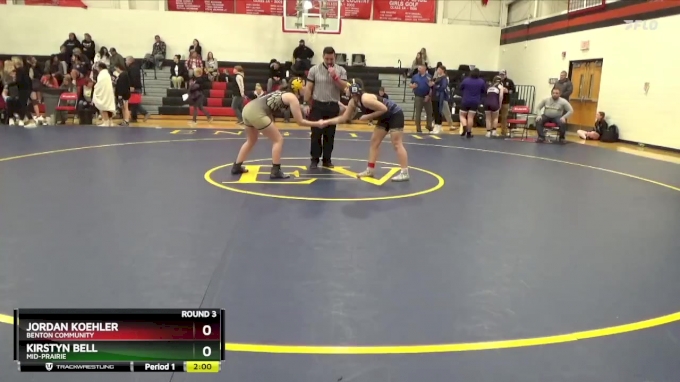 JV-23 lbs Round 3 - Kirstyn Bell, Mid-Prairie vs Jordan Koehler, Benton ...