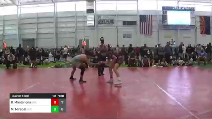 126 lbs Quarterfinal - Beau Mantanona, Cvbjj vs Moses Mirabal, DC Cali ...