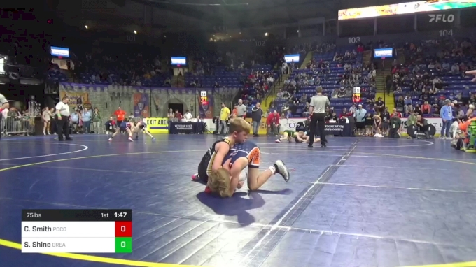 75 lbs Semifinal - Collin Smith, Pocono Mountain vs Sebastian Shine ...