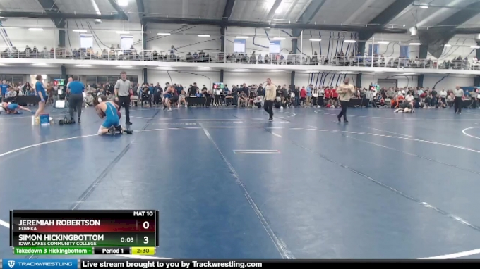Silver 157 lbs Cons. Round 2 - Jeremiah Robertson, Eureka vs Simon ...