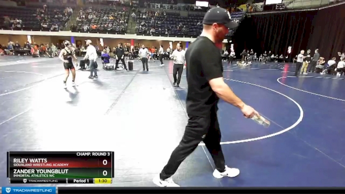 110 lbs Champ. Round 3 - Riley Watts, Siouxland Wrestling Academy vs ...