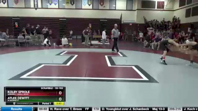 93 lbs 1st Place Match - Kolby Sprole, Waverly-Shell Rock vs Atlee ...