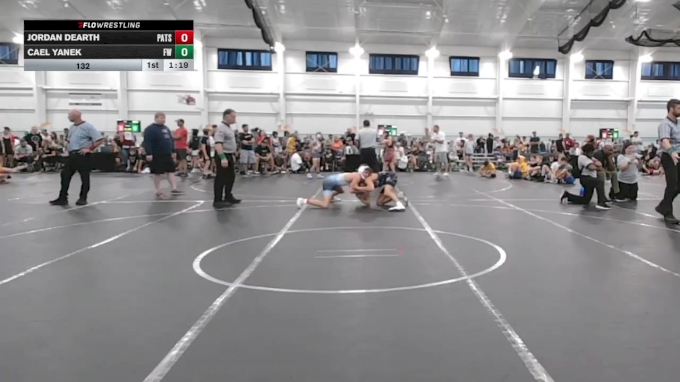 132 lbs Round 3 (6 Team) - Cael Yanek, Freakztyle Wrestling vs Jordan ...