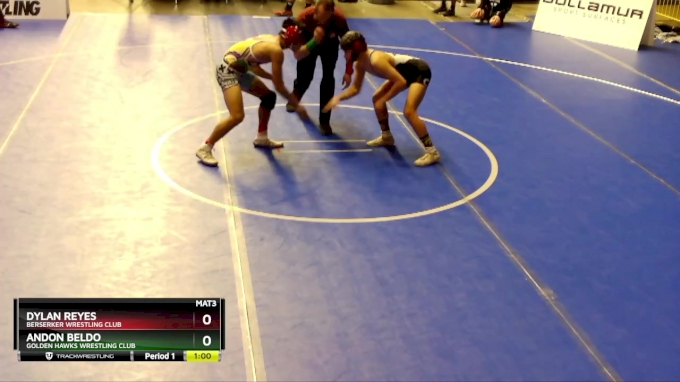 126 lbs Cons. Round 4 - Dylan Reyes, Berserker Wrestling Club vs Andon ...