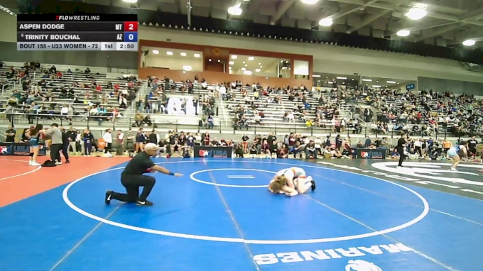 U23 Women - 72 lbs Champ. Round 2 - Aspen Dodge, MT vs Trinity Bouchal, AZ