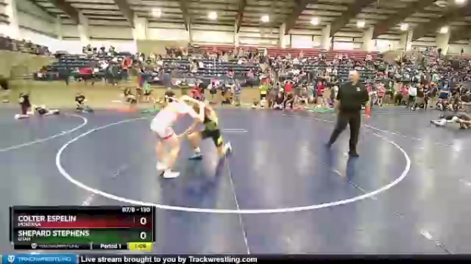 130 lbs 5th Place Match - Shepard Stephens, Utah vs Colter Espelin, Montana