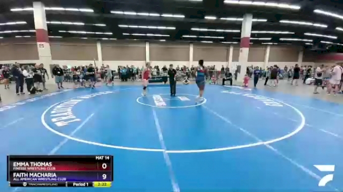 180 lbs Quarterfinal - Emma Thomas, Finesse Wrestling Club vs Faith ...