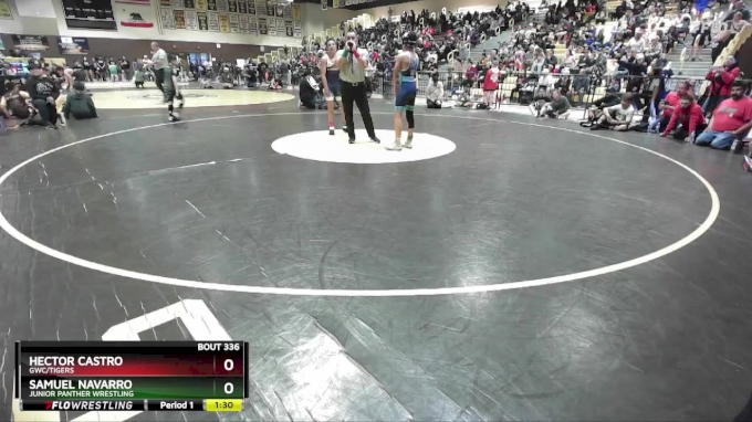 119 lbs Quarterfinal - Samuel Navarro, Junior Panther Wrestling vs ...
