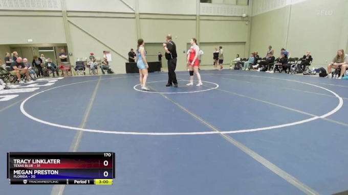 170 lbs Placement Matches (8 Team) - Tracy Linklater, Texas Blue vs ...