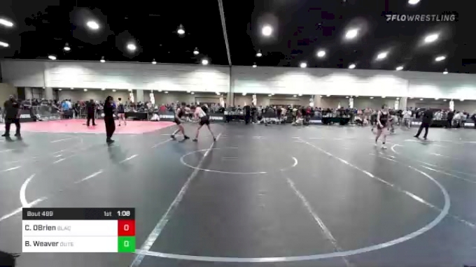 132 lbs Consi Of 8 #1 - Cole OBrien, Black Hive vs Brock Weaver, Outsiders
