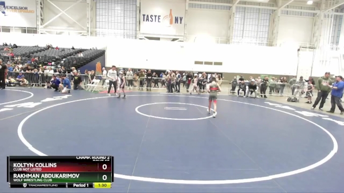 75 lbs Champ. Round 2 - Koltyn Collins, Club Not Listed vs Rakhman ...