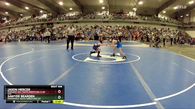 55 lbs Champ. Round 1 - Jaxon Mercer, Pleasant Hill Youth Wrestling ...