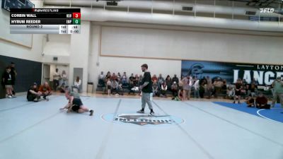 85-92 lbs Round 2 - Corbin Wall, Hook Em W.C vs Hyrum Reeder, Empire