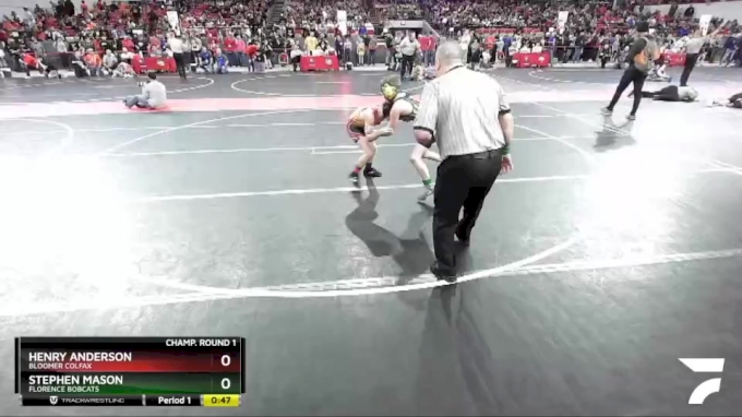 90 lbs Champ. Round 1 - Henry Anderson, Bloomer Colfax vs Stephen Mason ...