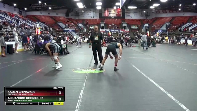 130 lbs Champ. Round 1 - Alejandro Rodriguez, Miami Beach Senior High ...