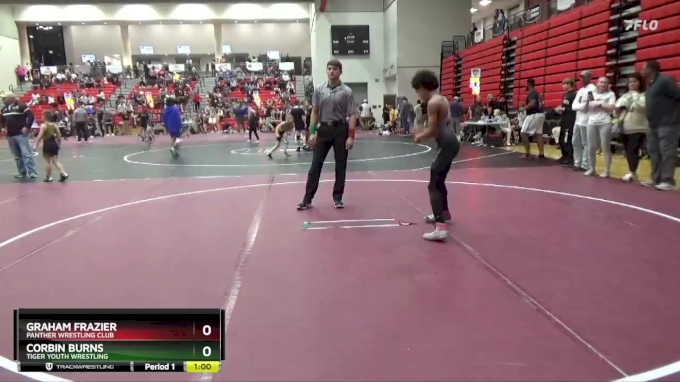 100 lbs Cons. Round 1 - Corbin Burns, Tiger Youth Wrestling vs Graham ...