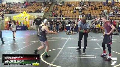 95 lbs Semifinal - Luca Amato (nw1/6), Clear Fork Elite Wrestling vs ...