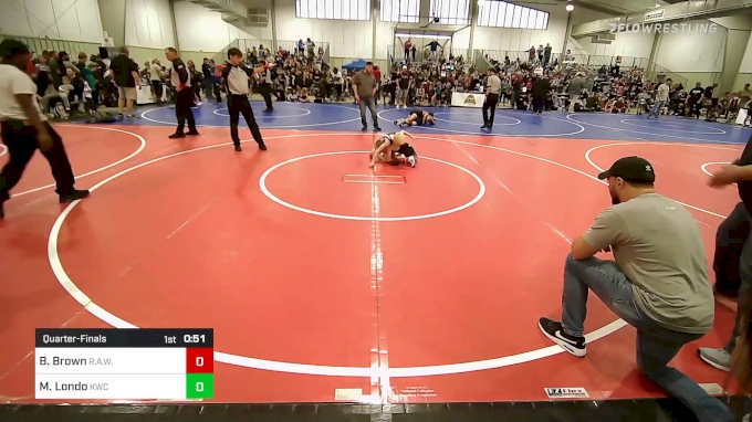 61 lbs Quarterfinal - Baron Brown, R.A.W. vs Mason Londo, Keystone ...