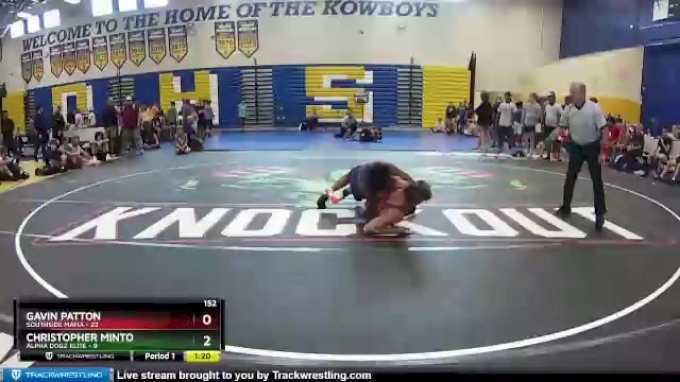 152 lbs Round 7 (8 Team) - Gavin Patton, Southside Mafia vs Christopher ...