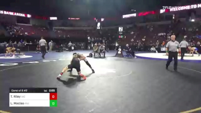 113 lbs Consi Of 8 #2 - Tyler Riley, Vacaville (SJ) vs Leo Macias ...