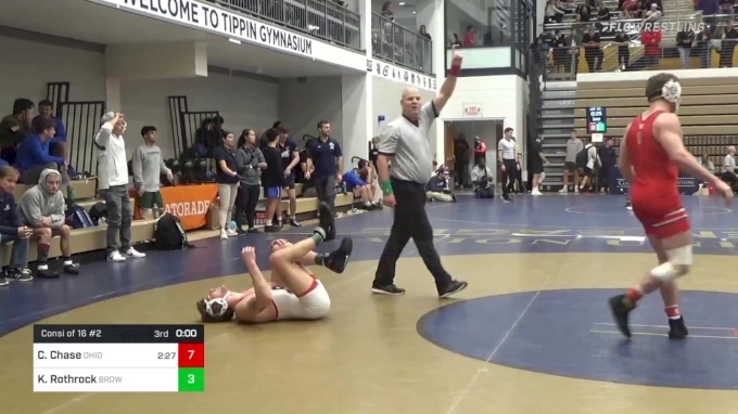 174 lbs Consi Of 16 #2 - Casper Hinklie, Clarion vs Logan Messer ...