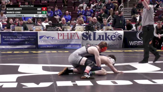 121 lbs Consi 4 - Elijah Hewitt, Northeastern vs Marco Loss, Council ...