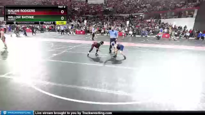 105 lbs Champ. Round 1 - Willow Bathke, Merrill vs Nalani Rodgers, De Soto