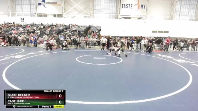 83 lbs Champ. Round 2 - Cade Smith, WRCL Wrestling Club vs Blake Decker ...