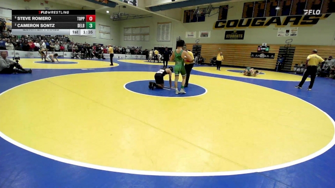 123 lbs Quarterfinal - Steve Romero, Toppenish (WA) vs Cameron Sontz ...
