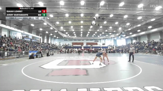 190 lbs Round 2 (3 Team) - Isaiah Lohret, Salem-Cambridge Sr HS vs ...
