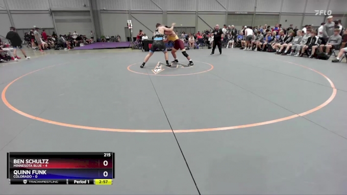 215 lbs Round 2 (8 Team) - Ben Schultz, Minnesota Blue vs Quinn Funk ...