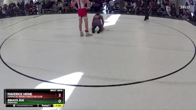 123 lbs Champ. Round 1 - Binaya Rai, Nebraska vs Maverick Heine, League ...