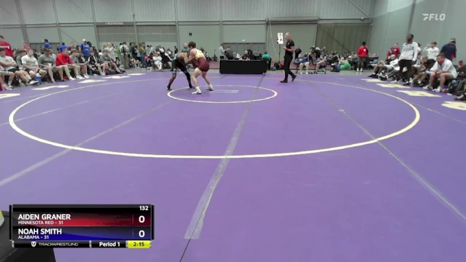 132 lbs Round 3 (8 Team) - Aiden Graner, Minnesota Red vs Noah Smith ...