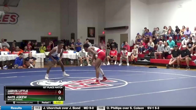 132 lbs 1st Place Match - Jarvis Little, Summit High School vs Nate ...