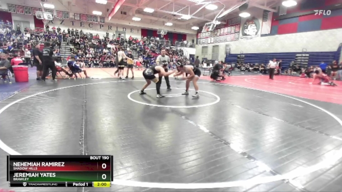175 lbs Champ. Round 1 - Jeremiah Yates, Brawley vs Nehemiah Ramirez ...