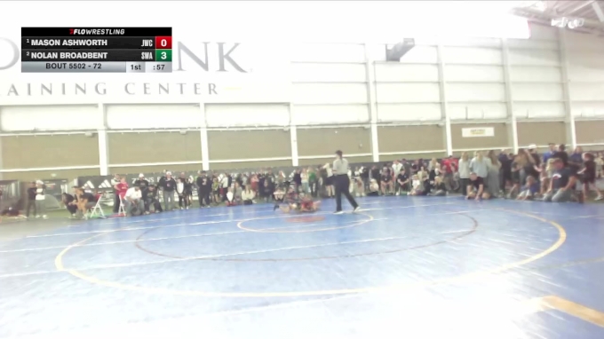 72 lbs 1st Place Match - Mason Ashworth, JWC vs Nolan Broadbent ...