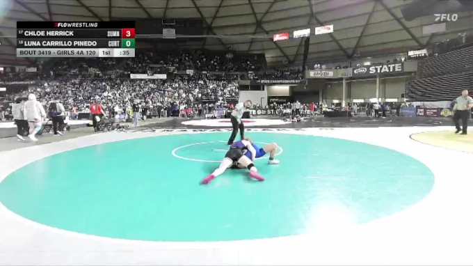 Girls 4A 120 lbs Cons. Round 2 - Luna Carrillo Pinedo, Curtis (Girls ...