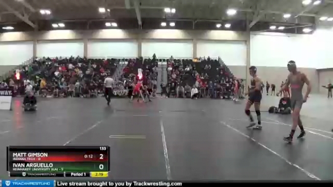 133 lbs Quarters & 1st Wb (16 Team) - Matt Gimson, Indiana Tech vs Ivan ...