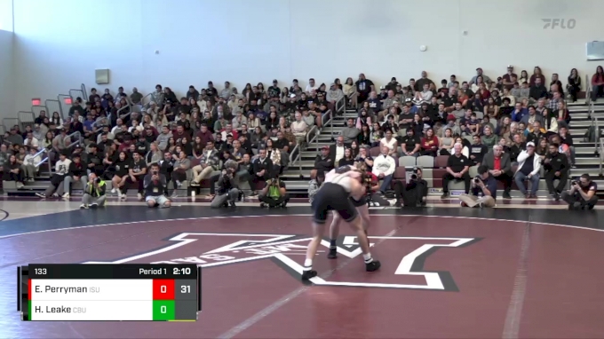 133 lbs Finals (2 Team) - Ethan Perryman, Iowa State vs Hunter Leake ...