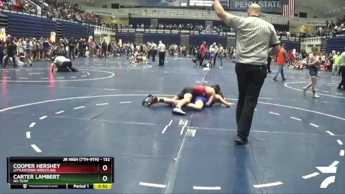 132 lbs Cons. Round 1 - Carter Lambert, No Team vs Cooper Hershey ...