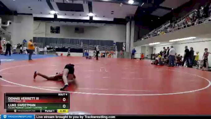 75 lbs Placement (4 Team) - Dennis Verrett III, Monticello vs Luke ...