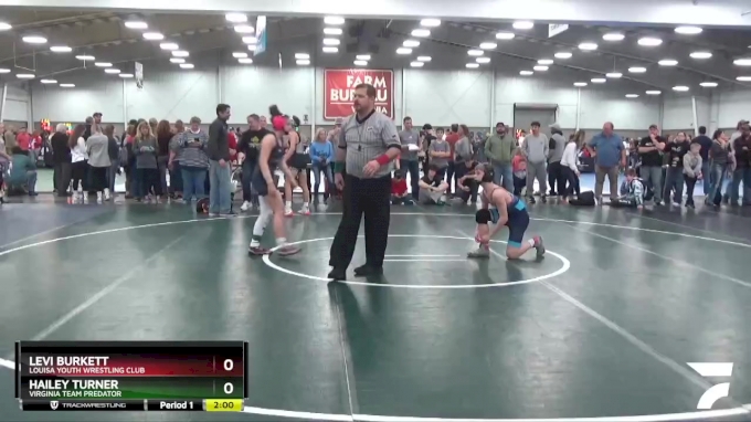 114 lbs Champ. Round 2 - Hailey Turner, Virginia Team Predator vs Levi ...
