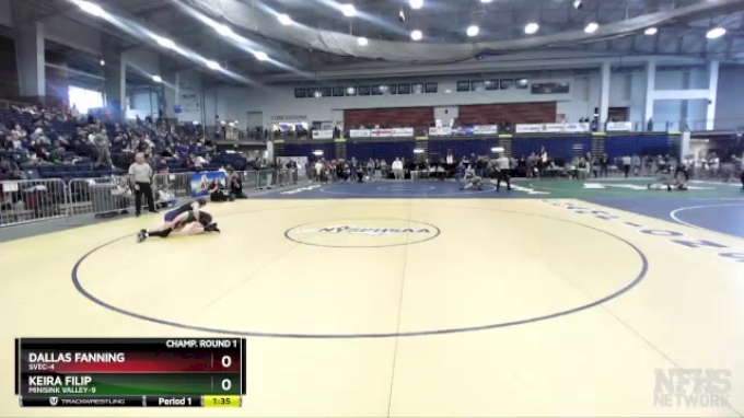 107 lbs Champ. Round 1 - Dallas Fanning, SVEC-4 vs Keira Filip ...