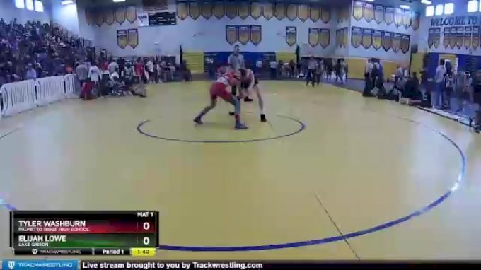 113 lbs Semifinal - Tyler Washburn, Palmetto Ridge High School vs ...