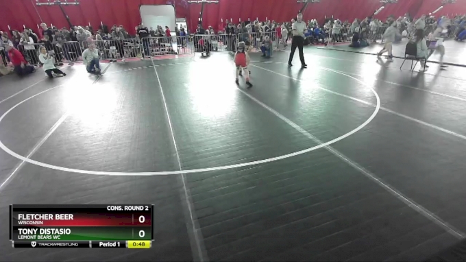 71 lbs Cons. Round 2 - Fletcher Beer, Wisconsin vs Tony Distasio ...