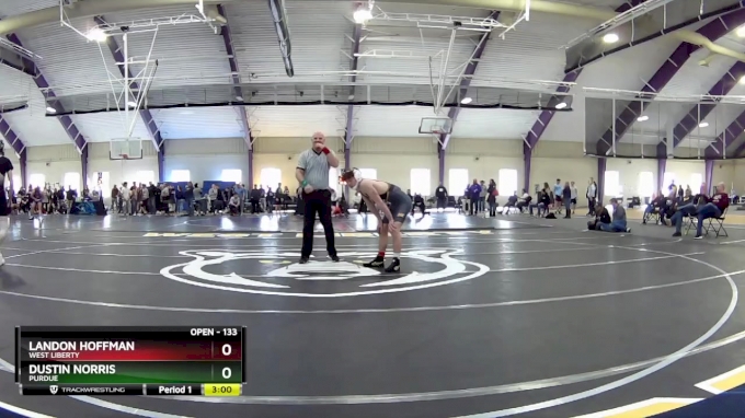 133 lbs Semifinal - Dustin Norris, Purdue vs Landon Hoffman, West Liberty