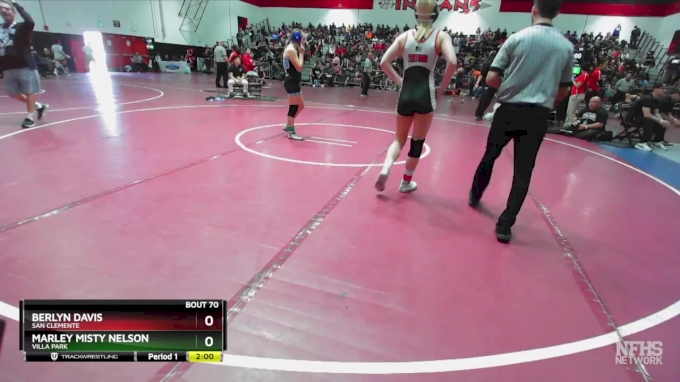 145 lbs Champ. Round 1 - Berlyn Davis, San Clemente vs Marley Misty ...