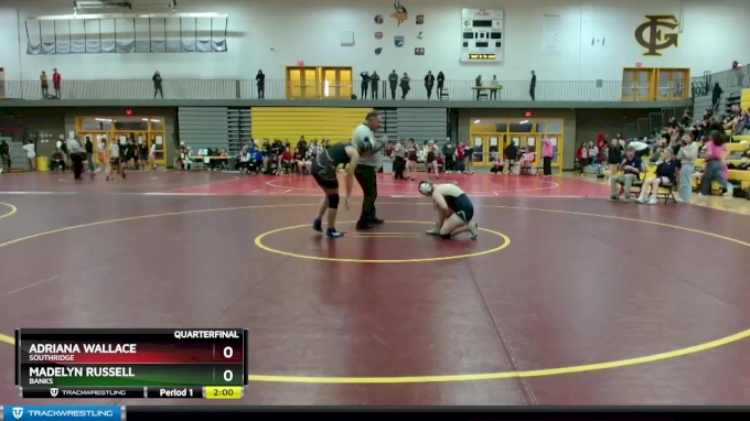 140 lbs Quarterfinal - Madelyn Russell, Banks vs Adriana Wallace ...