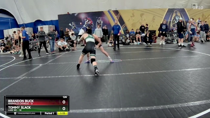 126 lbs Round 6 (8 Team) - Tommy Slack, Lake WC vs Brandon Buck ...