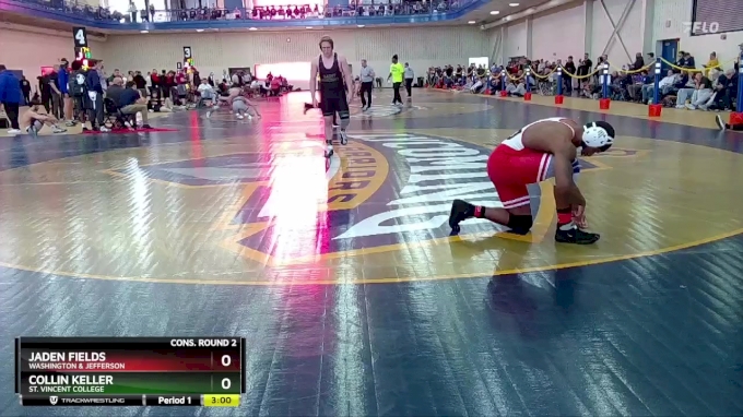 184 lbs Cons. Round 2 - Jaden Fields, Washington & Jefferson vs Collin ...